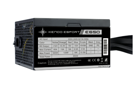 Nguồn KENOO Esport E650-650W